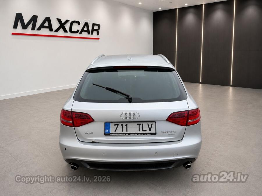Grey Audi A4 2010 in Tallinn, with an engine capacity of 3.00 L and mileage of 411 thousand km for 2999 €, photo 5 on AUTOMOTO.COM.LV