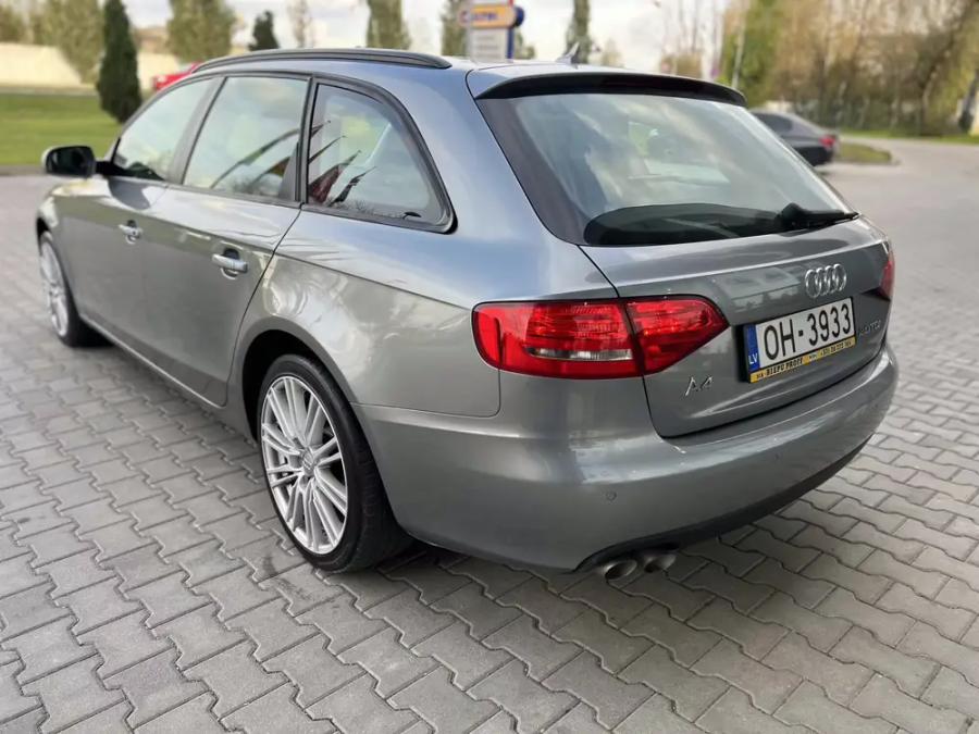 Grey Audi A4 2010 in Jekabpils, with an engine capacity of 2.00 L and mileage of 202 thousand km for 6500 €, photo 7 on AUTOMOTO.COM.LV