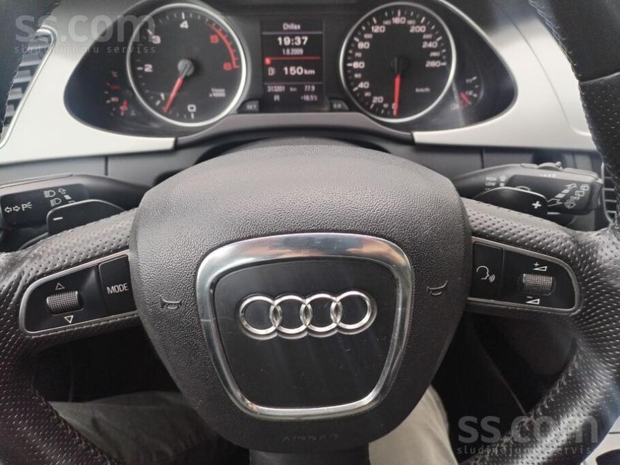 Grey Audi A4 2010 in Riga, with an engine capacity of 3.00 L and mileage of 313 thousand km for 6590 €, photo 16 on AUTOMOTO.COM.LV