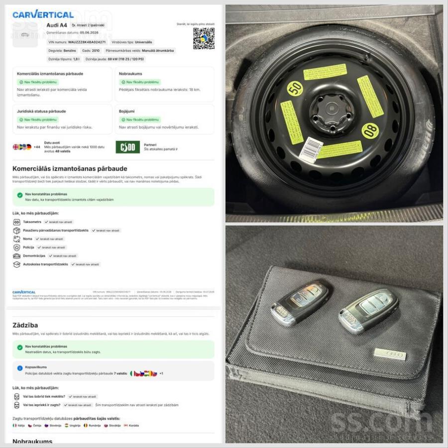 Pelēks Audi A4 2010 Jūrmala, ar dzinēja tilpumu 1.80 L un nobraukumu 266 tūkst. km par 5850 €, foto 30 vietnē AUTOMOTO.COM.LV