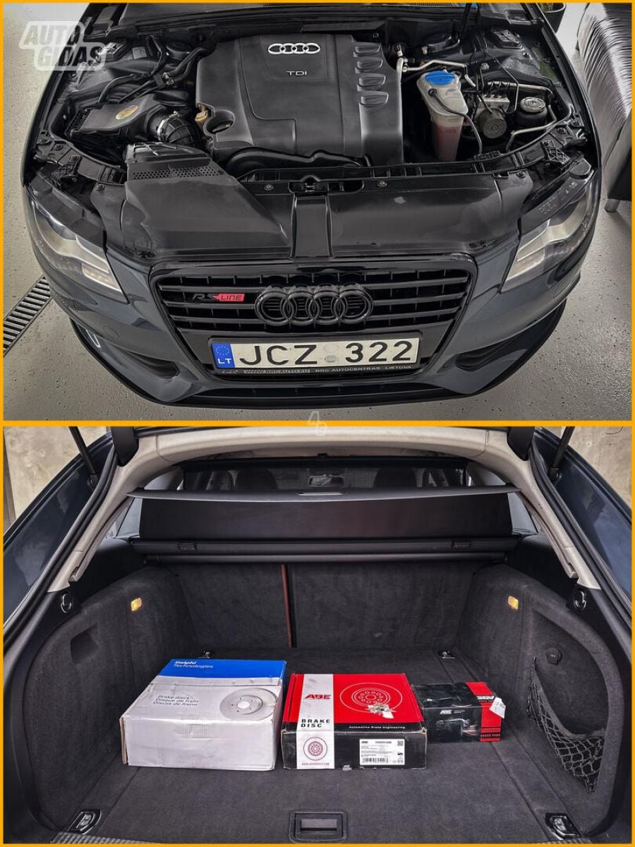 Pelēks Audi A4 2010 Kauņa, ar dzinēja tilpumu 2.00 L un nobraukumu 285 tūkst. km par 6600 €, foto 21 vietnē AUTOMOTO.COM.LV