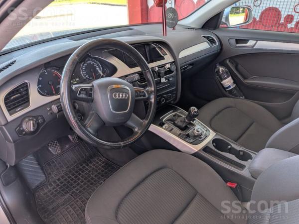 Grey Audi A4 2010 in Ventspils, with an engine capacity of 2.00 L and mileage of 378 thousand km for 4200 €, photo 7 on AUTOMOTO.COM.LV