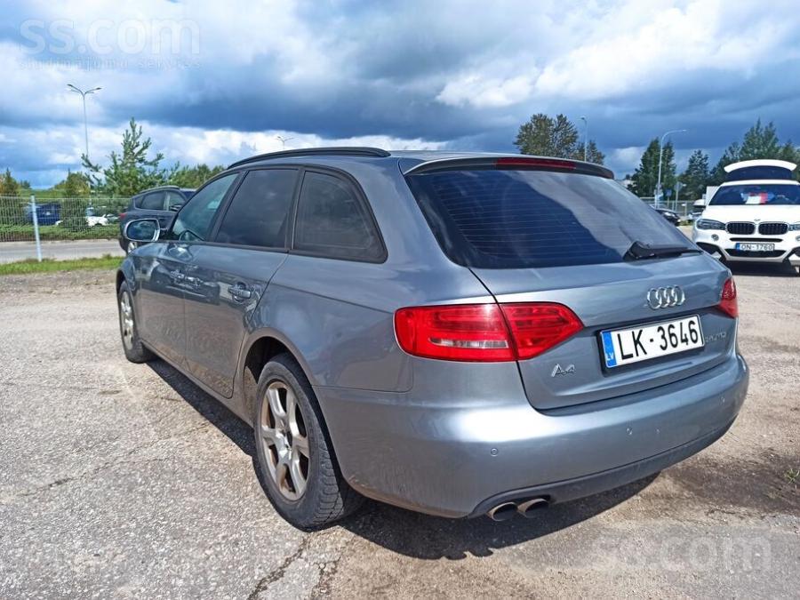 Grey Audi A4 2010 in Daugavpils, with an engine capacity of 2.00 L and mileage of 0 thousand km for 3950 €, photo 12 on AUTOMOTO.COM.LV