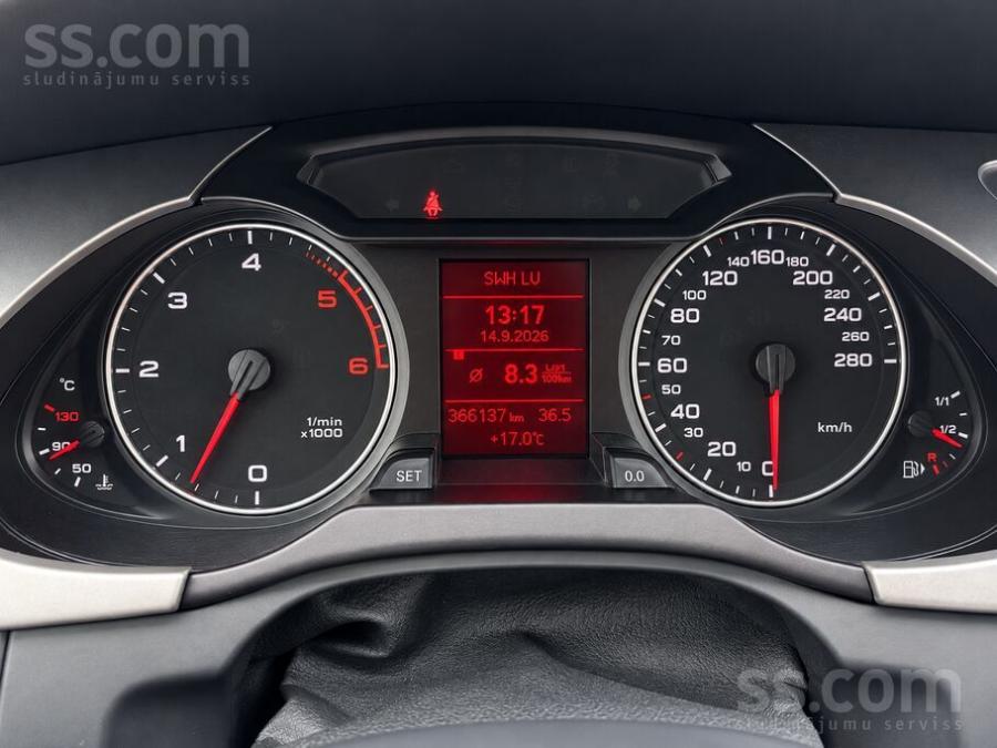 Pelēks Audi A4 2010 Rīga, ar dzinēja tilpumu 3.00 L un nobraukumu 366 tūkst. km par 7450 €, foto 18 vietnē AUTOMOTO.COM.LV