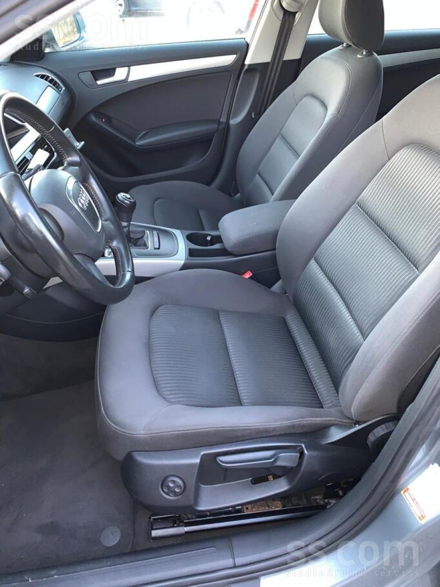 Pelēks Audi A4 2010 Liepāja, ar dzinēja tilpumu 2.00 L un nobraukumu 315 tūkst. km par 5500 €, foto 15 vietnē AUTOMOTO.COM.LV