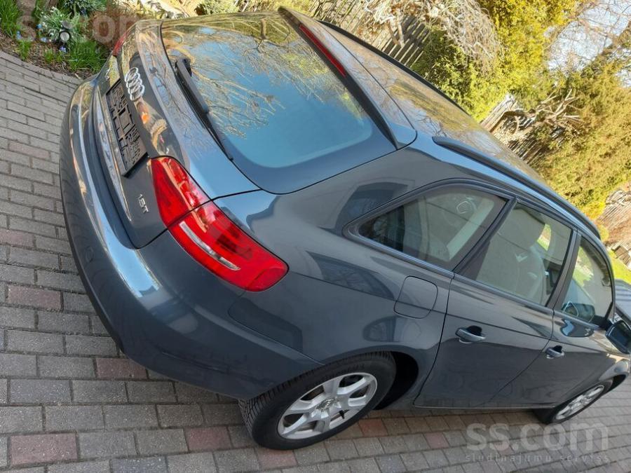 Pelēks Audi A4 2011 Rīga, ar dzinēja tilpumu 1.80 L un nobraukumu 260 tūkst. km par 5390 €, foto 4 vietnē AUTOMOTO.COM.LV