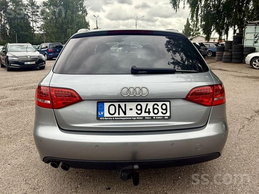 Grey Audi A4 2011 in Riga, with an engine capacity of 2.00 L and mileage of 0 thousand km for 7550 €, photo 6 on AUTOMOTO.COM.LV