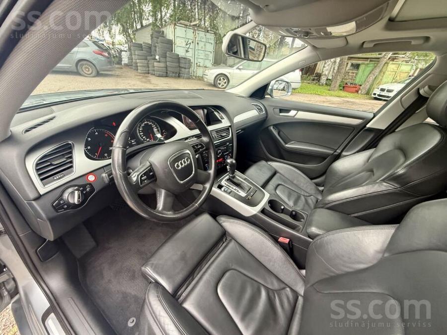 Grey Audi A4 2011 in Riga, with an engine capacity of 2.00 L and mileage of 0 thousand km for 7550 €, photo 9 on AUTOMOTO.COM.LV