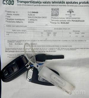 Grey Audi A4 2011 in Riga, with an engine capacity of 2.00 L and mileage of 0 thousand km for 7550 €, photo 29 on AUTOMOTO.COM.LV