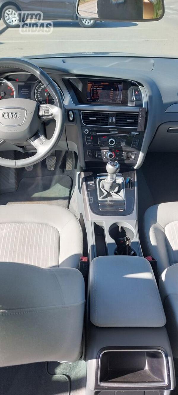 Grey Audi A4 2012 in Vilnius, with an engine capacity of 2.00 L and mileage of 197 thousand km for 8400 €, photo 9 on AUTOMOTO.COM.LV