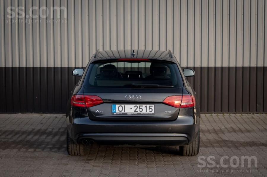 Pelēks Audi A4 2012 Talsi, ar dzinēja tilpumu 2.00 L un nobraukumu 233 tūkst. km par 9490 €, foto 6 vietnē AUTOMOTO.COM.LV