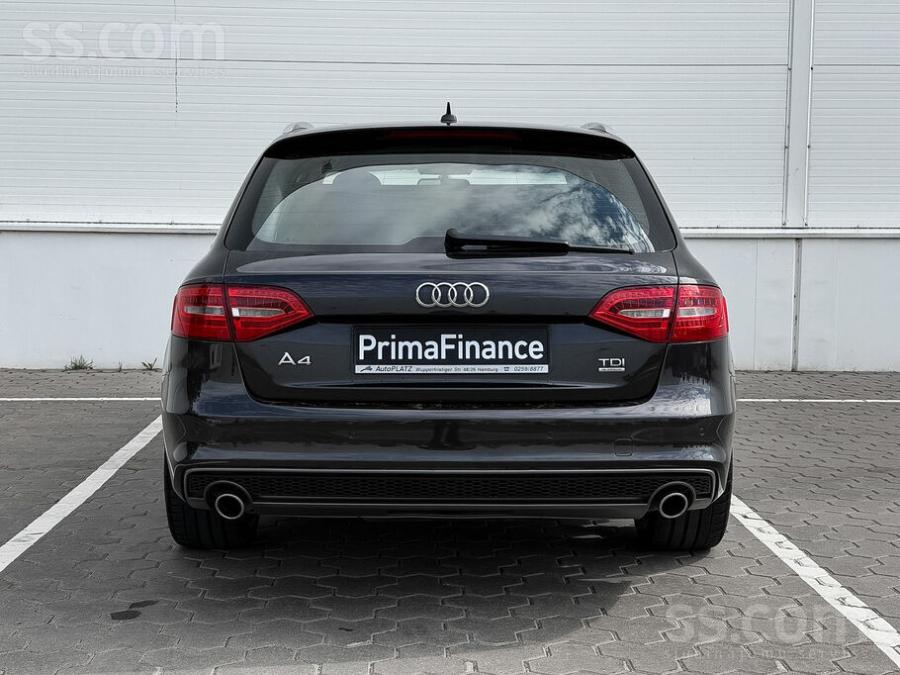 Grey Audi A4 2012 in Riga, with an engine capacity of 3.00 L and mileage of 0 thousand km for 9250 €, photo 8 on AUTOMOTO.COM.LV