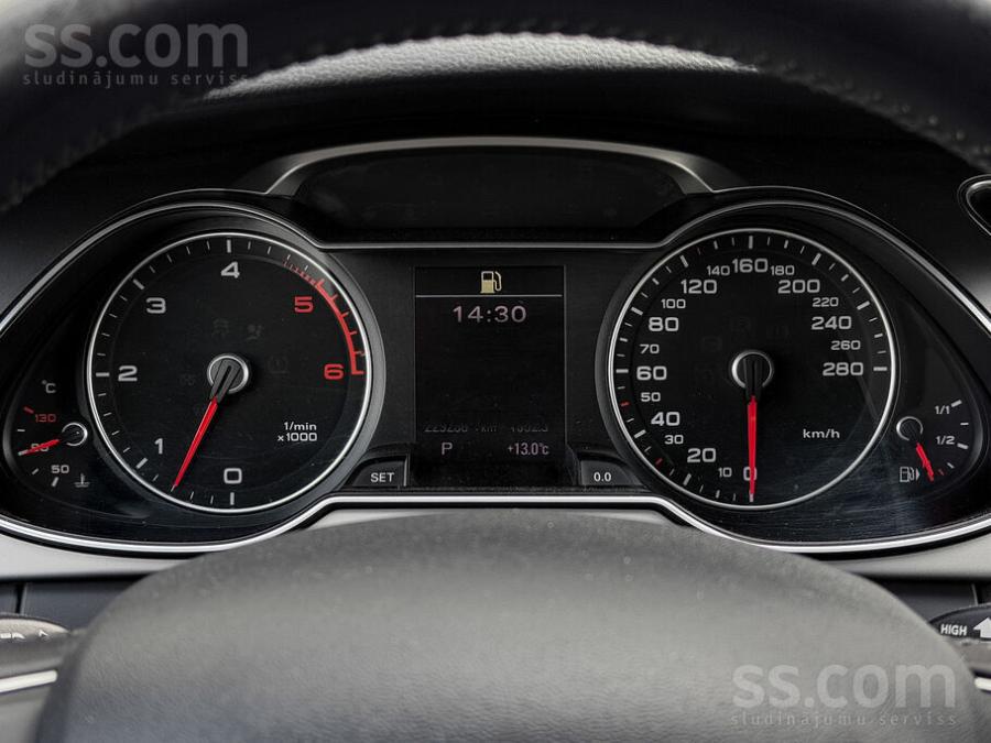 Grey Audi A4 2012 in Riga, with an engine capacity of 3.00 L and mileage of 0 thousand km for 9250 €, photo 24 on AUTOMOTO.COM.LV