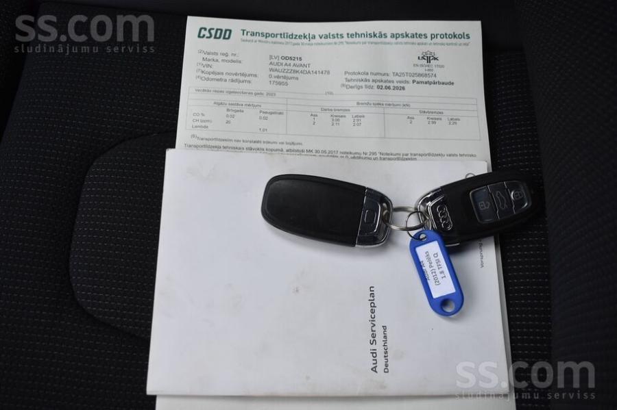 Grey Audi A4 2012 in Talsi, with an engine capacity of 1.80 L and mileage of 175 thousand km for 9900 €, photo 23 on AUTOMOTO.COM.LV