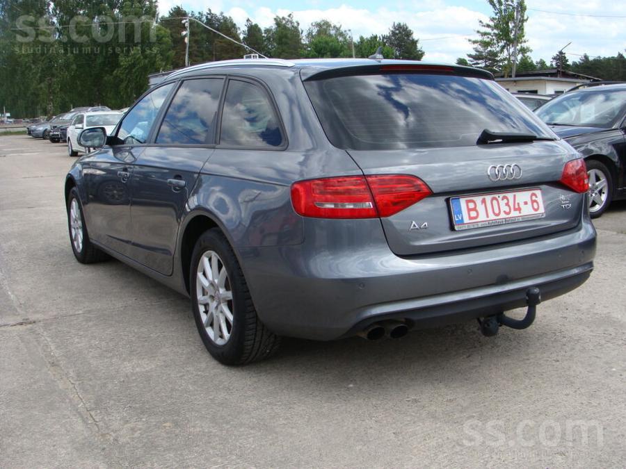 Grey Audi A4 2012 in Riga, with an engine capacity of 2.00 L and mileage of 0 thousand km for 7500 €, photo 7 on AUTOMOTO.COM.LV