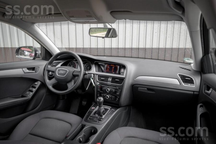 Grey Audi A4 2012 in Talsi, with an engine capacity of 2.00 L and mileage of 234 thousand km for 8950 €, photo 9 on AUTOMOTO.COM.LV