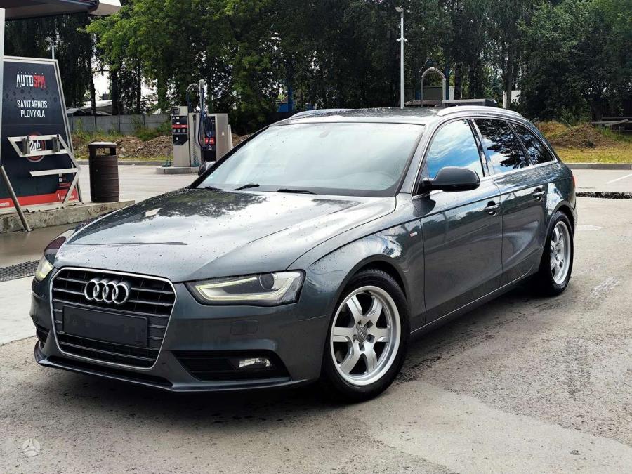Pelēks Audi A4 2012 Panevēža, ar dzinēja tilpumu 2.00 L un nobraukumu 293 tūkst. km par 4777 €, foto 4 vietnē AUTOMOTO.COM.LV
