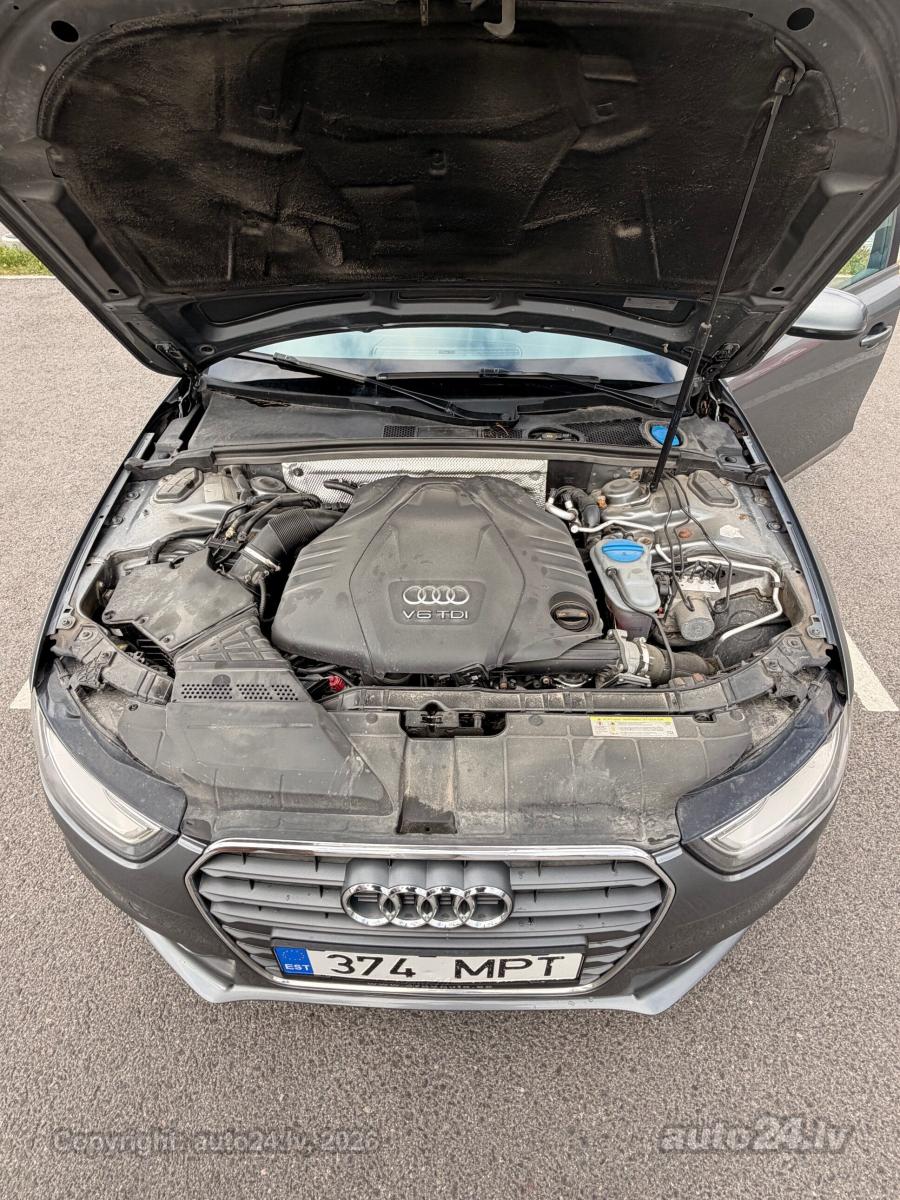 Grey Audi A4 2012 in Tallinn, with an engine capacity of 3.00 L and mileage of 366 thousand km for 6800 €, photo 4 on AUTOMOTO.COM.LV