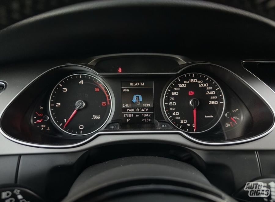 Pelēks Audi A4 2012 Tauragė, ar dzinēja tilpumu 2.00 L un nobraukumu 278 tūkst. km par 8450 €, foto 26 vietnē AUTOMOTO.COM.LV