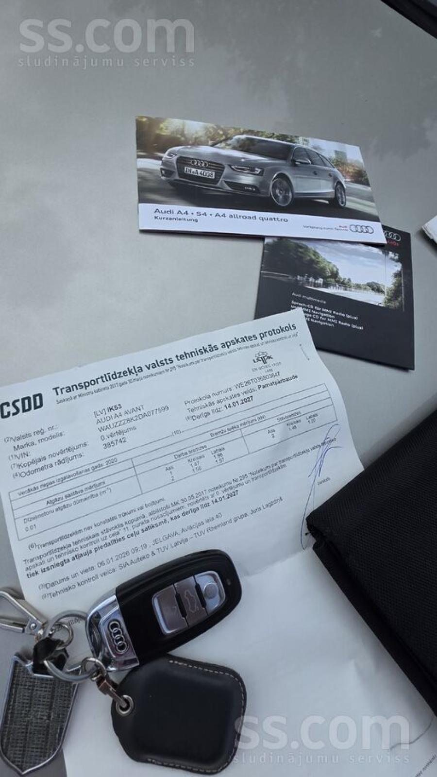 Pelēks Audi A4 2012 Jelgava, ar dzinēja tilpumu 2.00 L un nobraukumu 395 tūkst. km par 7400 €, foto 13 vietnē AUTOMOTO.COM.LV