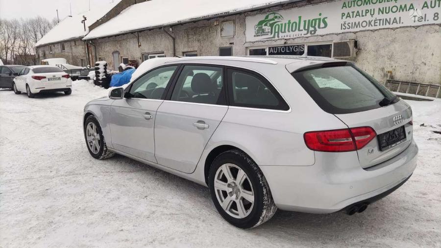 Grey Audi A4 2013 in Klaipeda, with an engine capacity of 1.97 L and mileage of 213 thousand km for 7250 €, photo 13 on AUTOMOTO.COM.LV