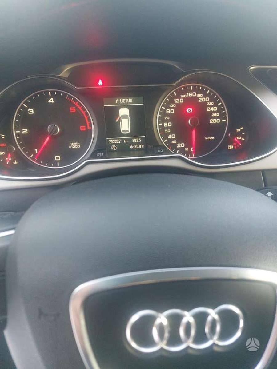 Grey Audi A4 2013 in Kedainiai, with an engine capacity of 1.97 L and mileage of 252 thousand km for 8700 €, photo 27 on AUTOMOTO.COM.LV