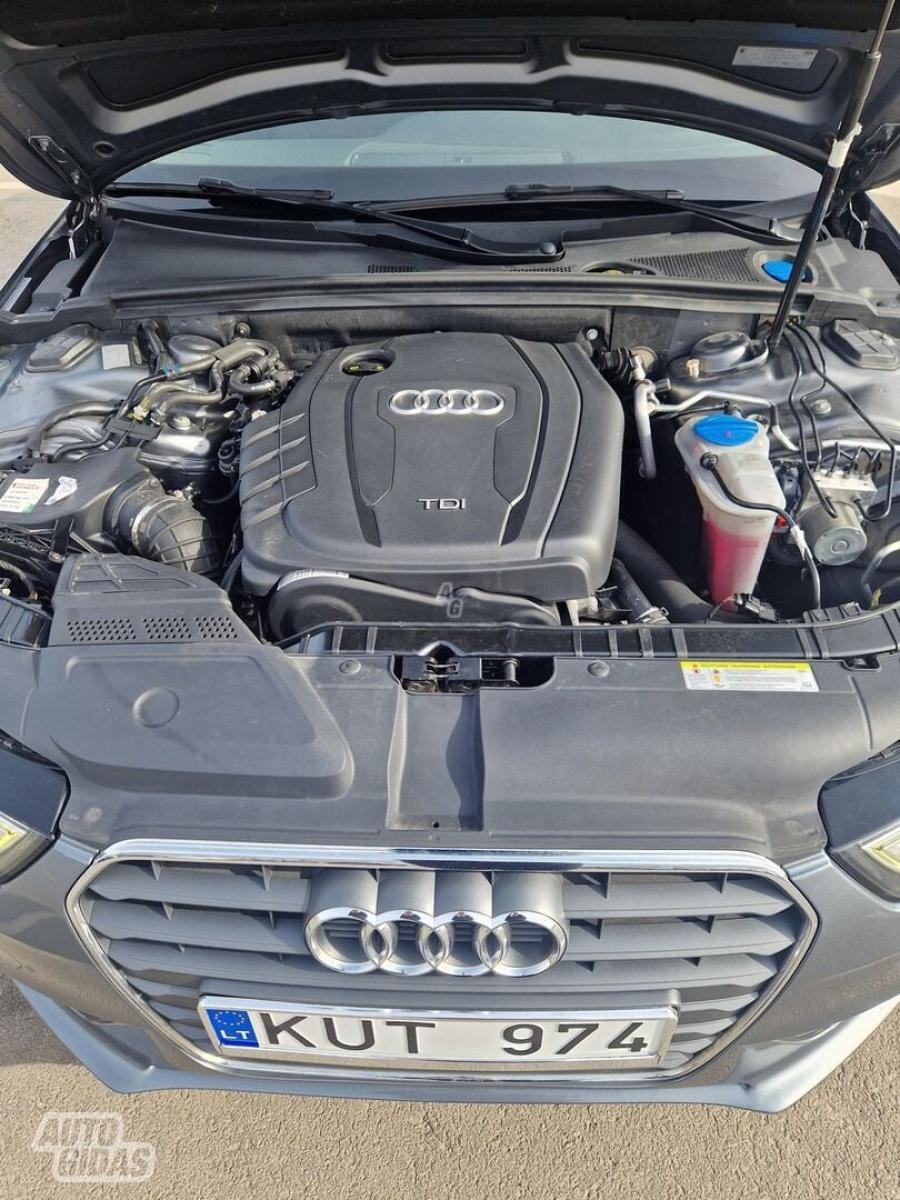 Pelēks Audi A4 2013 Telšiai, ar dzinēja tilpumu 2.00 L un nobraukumu 267 tūkst. km par 7500 €, foto 15 vietnē AUTOMOTO.COM.LV