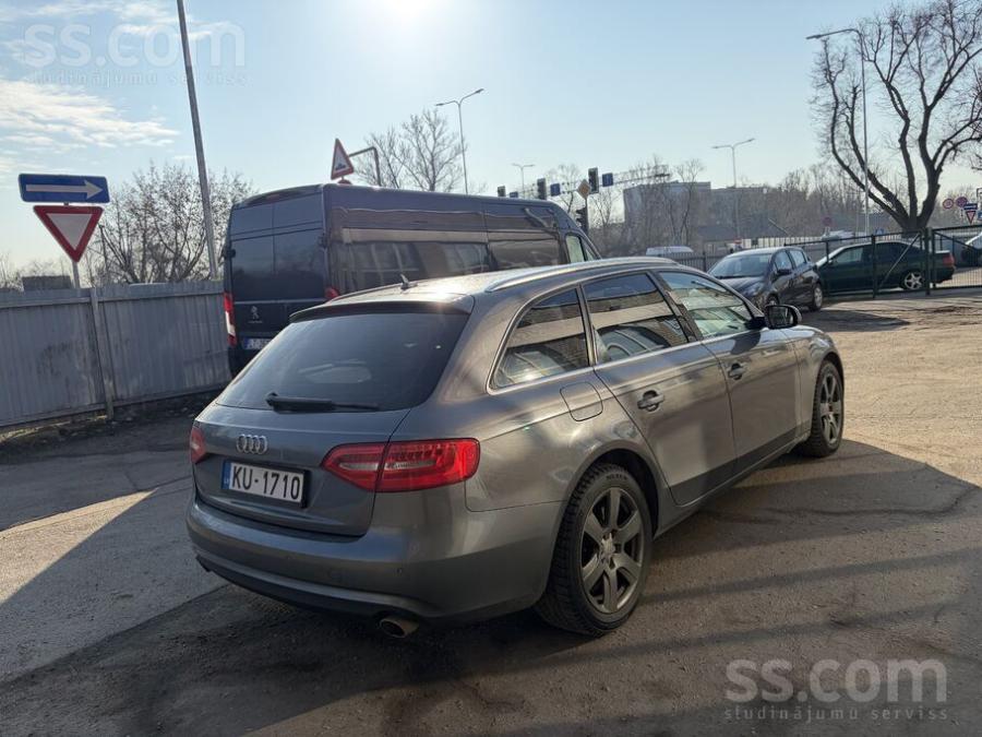 Grey Audi A4 2013 in Riga, with an engine capacity of 3.00 L and mileage of 304 thousand km for 6500 €, photo 4 on AUTOMOTO.COM.LV