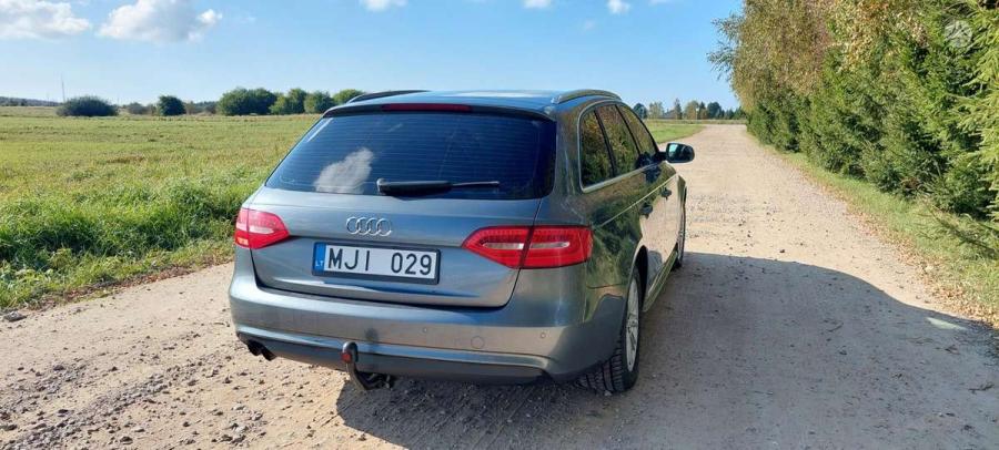 Grey Audi A4 2013 in Klaipeda, with an engine capacity of 1.80 L and mileage of 304 thousand km for 7600 €, photo 5 on AUTOMOTO.COM.LV