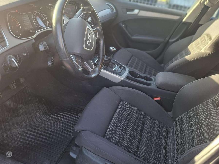 Pelēks Audi A4 2013 Kauņa, ar dzinēja tilpumu 1.97 L un nobraukumu 325 tūkst. km par 6450 €, foto 17 vietnē AUTOMOTO.COM.LV