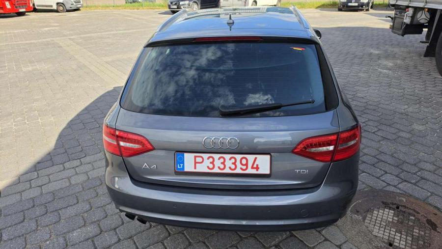 Grey Audi A4 2013 in Alytus, with an engine capacity of 1.97 L and mileage of 289 thousand km for 5799 €, photo 7 on AUTOMOTO.COM.LV