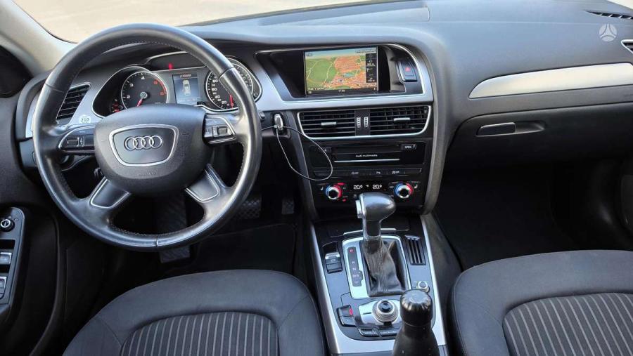 Grey Audi A4 2013 in Alytus, with an engine capacity of 1.97 L and mileage of 289 thousand km for 5799 €, photo 12 on AUTOMOTO.COM.LV