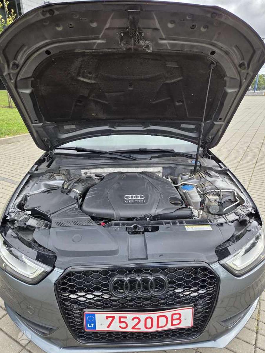 Grey Audi A4 2013 in Kaunas, with an engine capacity of 2.97 L and mileage of 325 thousand km for 8200 €, photo 11 on AUTOMOTO.COM.LV