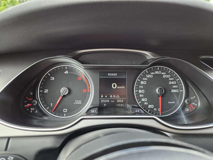 Grey Audi A4 2013 in Kaunas, with an engine capacity of 2.97 L and mileage of 325 thousand km for 8200 €, photo 16 on AUTOMOTO.COM.LV