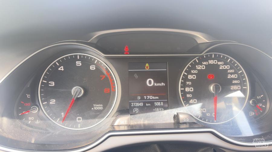 Pelēks Audi A4 2013 Palanga, ar dzinēja tilpumu 2.00 L un nobraukumu 273 tūkst. km par 8400 €, foto 10 vietnē AUTOMOTO.COM.LV