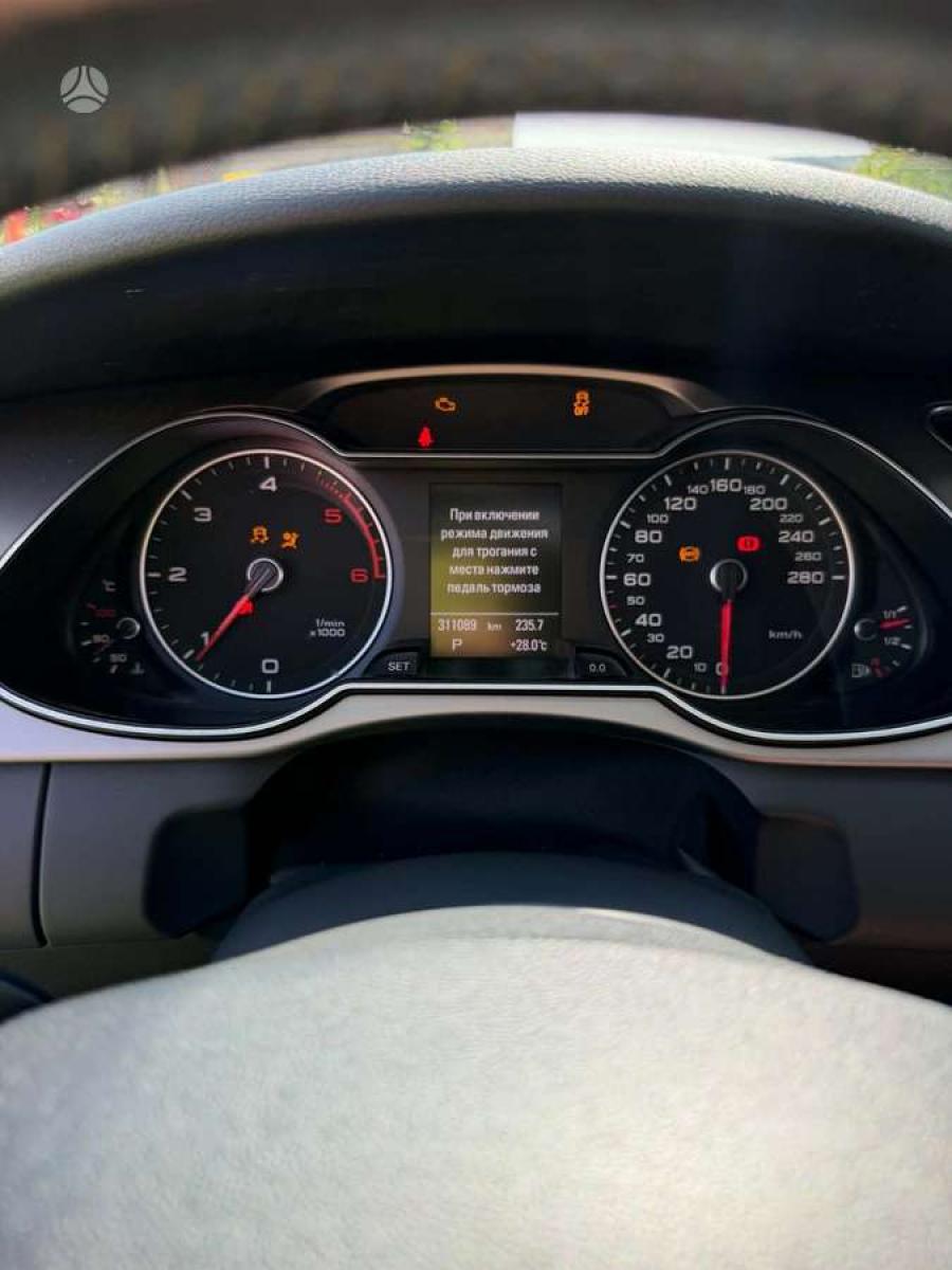 Pelēks Audi A4 2013 Jonava, ar dzinēja tilpumu 1.97 L un nobraukumu 311 tūkst. km par 7200 €, foto 16 vietnē AUTOMOTO.COM.LV