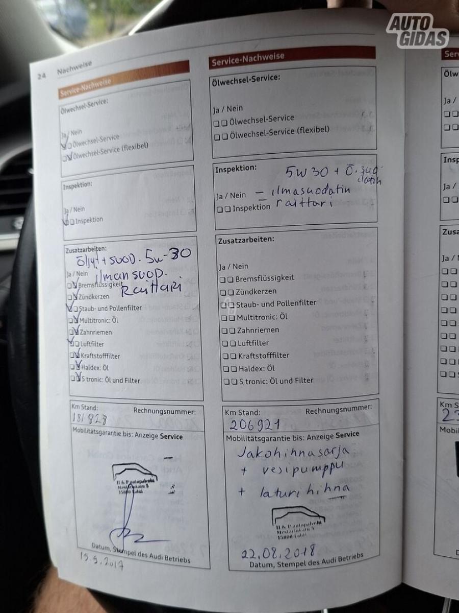 Pelēks Audi A4 2013 Kauņa, ar dzinēja tilpumu 2.00 L un nobraukumu 340 tūkst. km par 6666 €, foto 24 vietnē AUTOMOTO.COM.LV