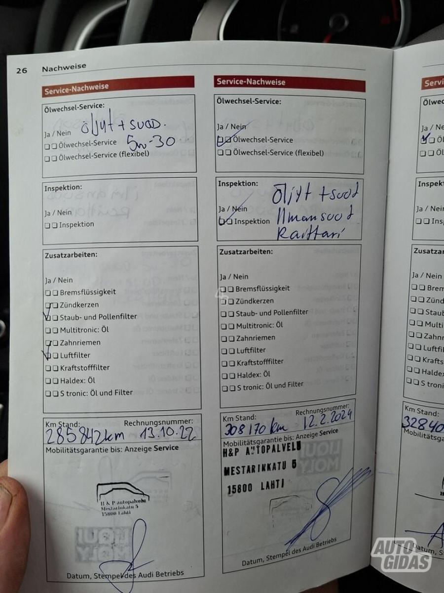 Pelēks Audi A4 2013 Kauņa, ar dzinēja tilpumu 2.00 L un nobraukumu 340 tūkst. km par 6666 €, foto 26 vietnē AUTOMOTO.COM.LV