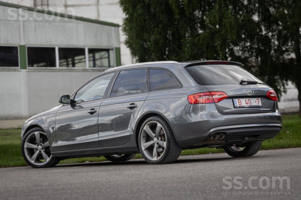 Grey Audi A4 2013 in Tukums, with an engine capacity of 2.00 L and mileage of 259 thousand km for 8790 €, photo 8 on AUTOMOTO.COM.LV