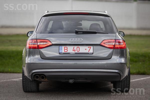 Grey Audi A4 2013 in Tukums, with an engine capacity of 2.00 L and mileage of 259 thousand km for 8790 €, photo 10 on AUTOMOTO.COM.LV