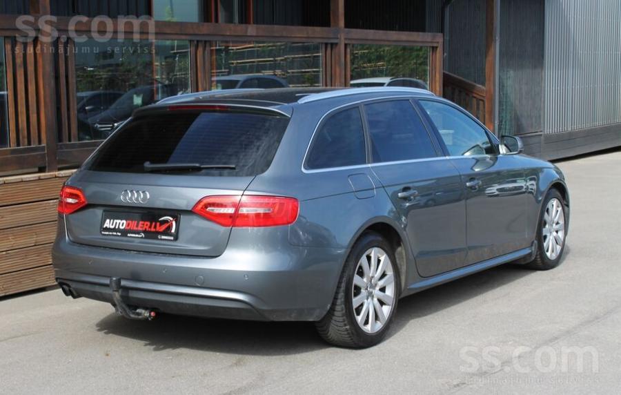 Grey Audi A4 2013 in Riga, with an engine capacity of 2.00 L and mileage of 0 thousand km for 7490 €, photo 7 on AUTOMOTO.COM.LV
