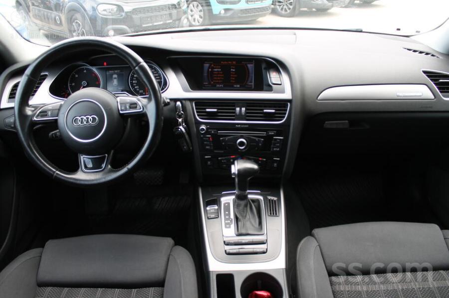 Grey Audi A4 2013 in Riga, with an engine capacity of 2.00 L and mileage of 0 thousand km for 7490 €, photo 19 on AUTOMOTO.COM.LV