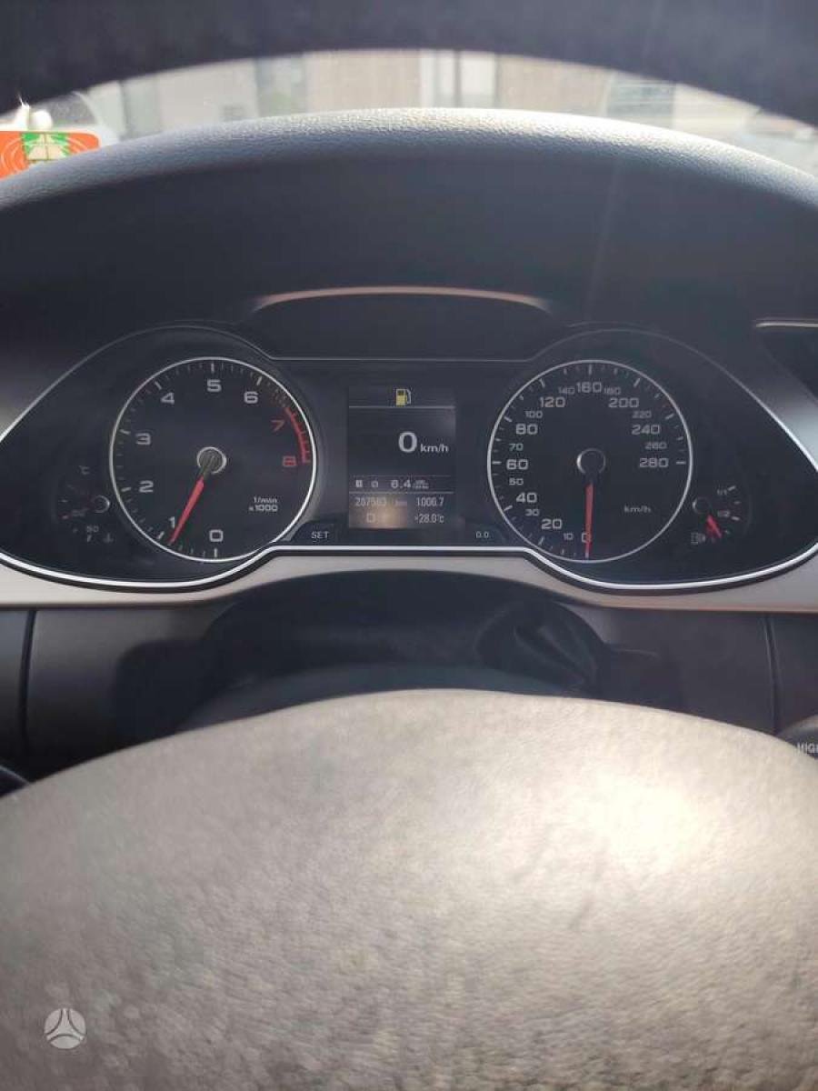 Grey Audi A4 2013 in Vilnius, with an engine capacity of 1.80 L and mileage of 287 thousand km for 6600 €, photo 26 on AUTOMOTO.COM.LV