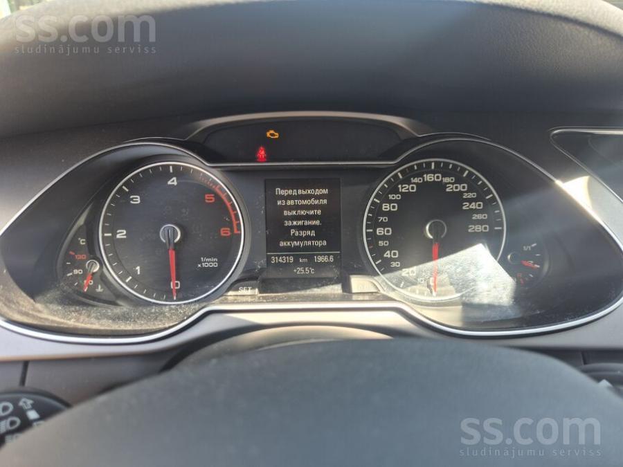 Grey Audi A4 2013 in Gulbene, with an engine capacity of 2.00 L and mileage of 315 thousand km for 6200 €, photo 8 on AUTOMOTO.COM.LV