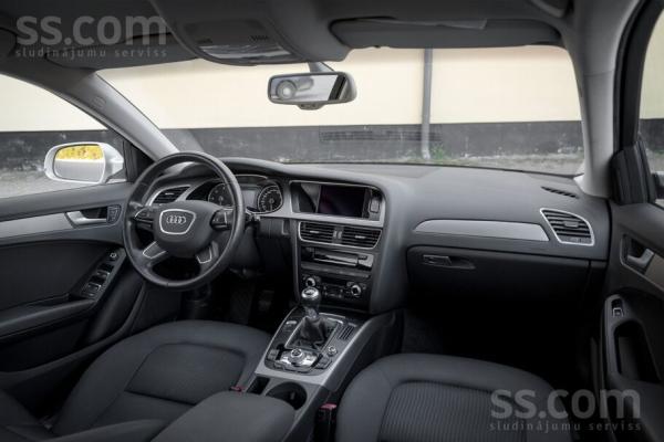 Grey Audi A4 2013 in Tukums, with an engine capacity of 2.00 L and mileage of 201 thousand km for 9950 €, photo 9 on AUTOMOTO.COM.LV