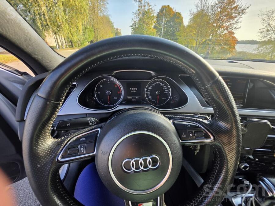Pelēks Audi A4 2013 Rīga, ar dzinēja tilpumu 2.00 L un nobraukumu 476 tūkst. km par 8900 €, foto 7 vietnē AUTOMOTO.COM.LV