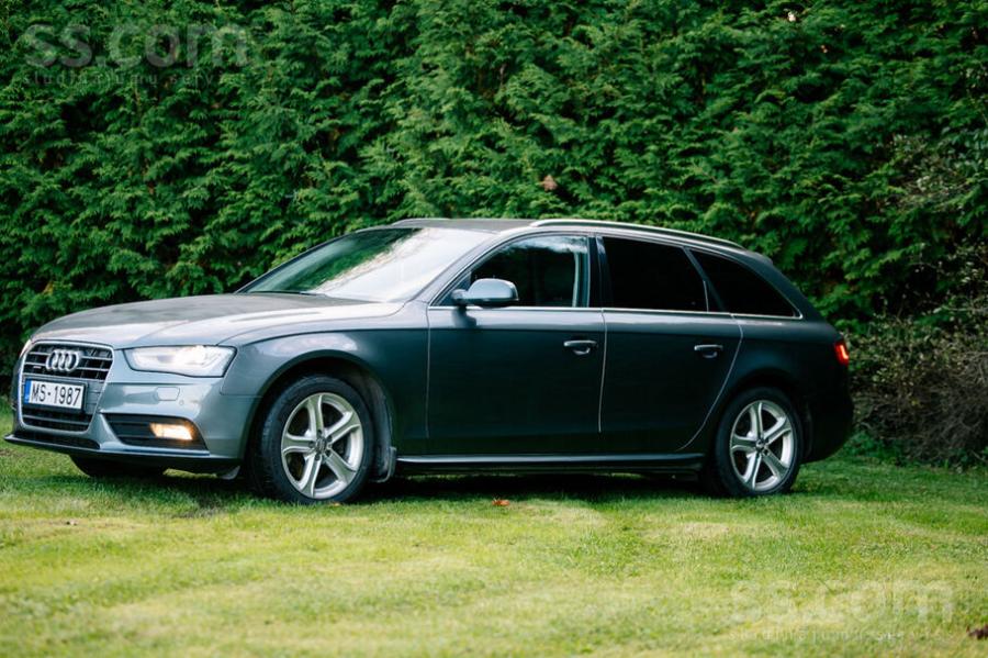 Pelēks Audi A4 2013 Madona, ar dzinēja tilpumu 2.00 L un nobraukumu 340 tūkst. km par 7999 €, foto 5 vietnē AUTOMOTO.COM.LV