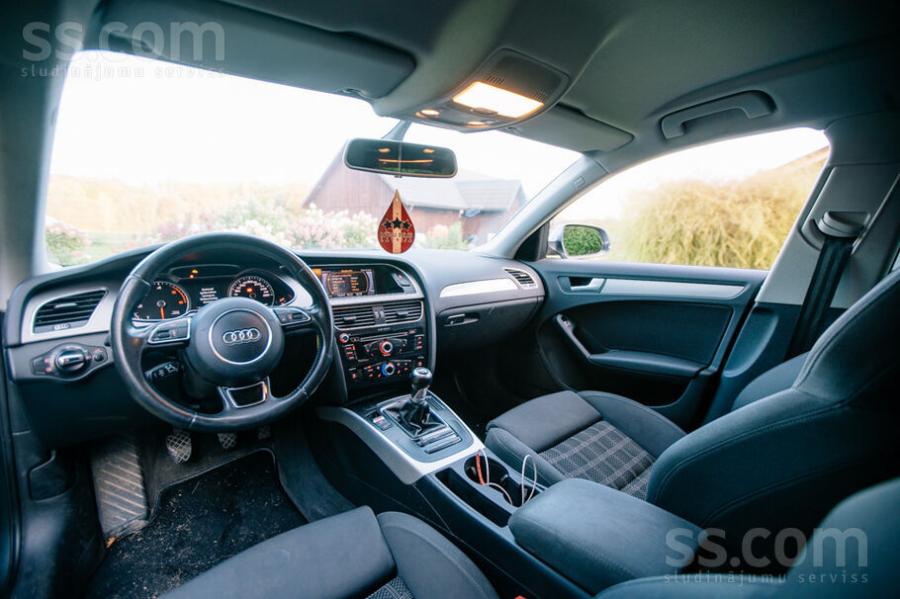 Pelēks Audi A4 2013 Madona, ar dzinēja tilpumu 2.00 L un nobraukumu 340 tūkst. km par 7999 €, foto 22 vietnē AUTOMOTO.COM.LV