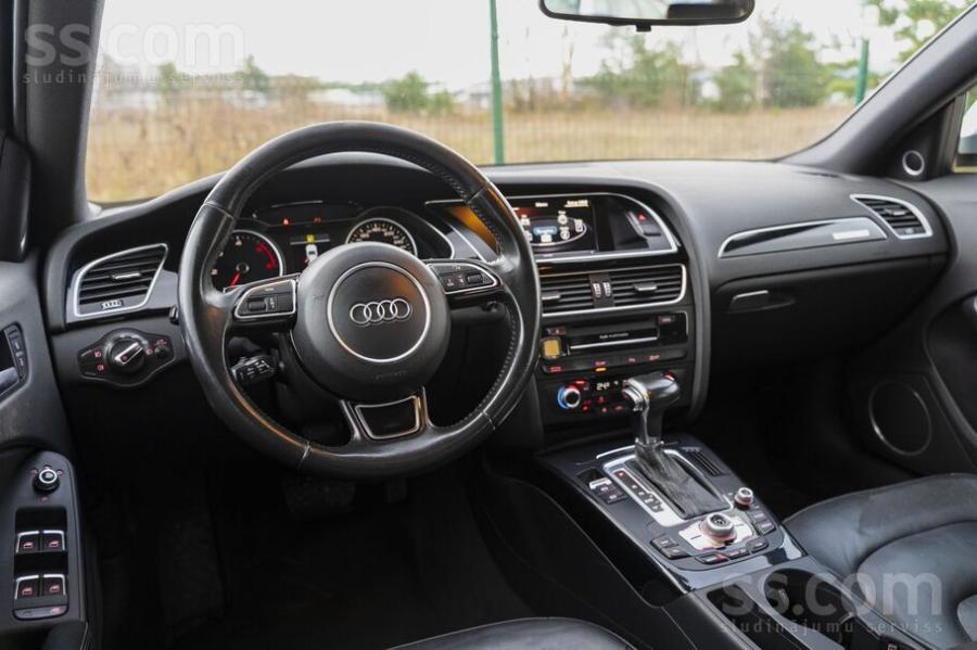Pelēks Audi A4 2014 Rīga, ar dzinēja tilpumu 2.00 L un nobraukumu 261 tūkst. km par 13700 €, foto 7 vietnē AUTOMOTO.COM.LV