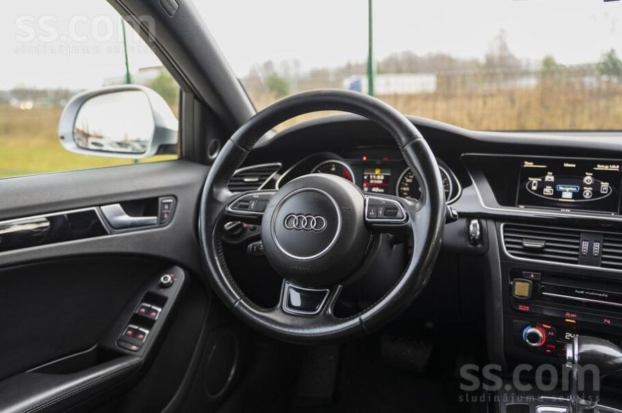Pelēks Audi A4 2014 Rīga, ar dzinēja tilpumu 2.00 L un nobraukumu 261 tūkst. km par 13700 €, foto 13 vietnē AUTOMOTO.COM.LV